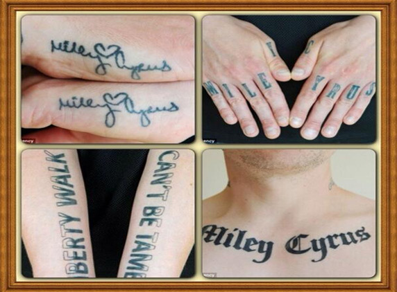 The man with 21 Miley Cyrus tattoos! | Hot Buzz